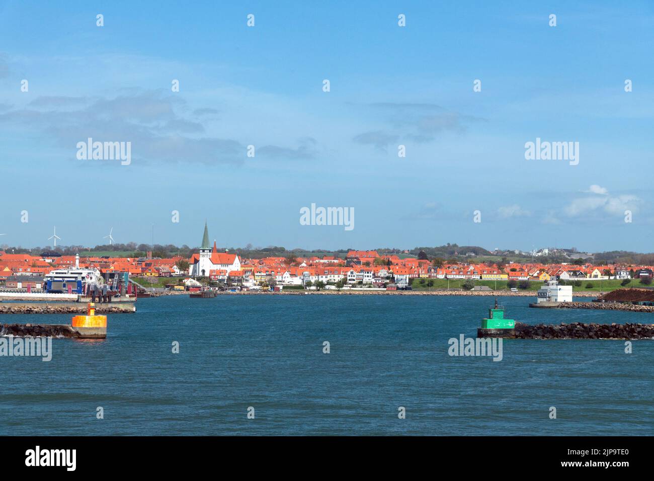 Roenne, capital town of Bornholm Denmark Stock Photo - Alamy
