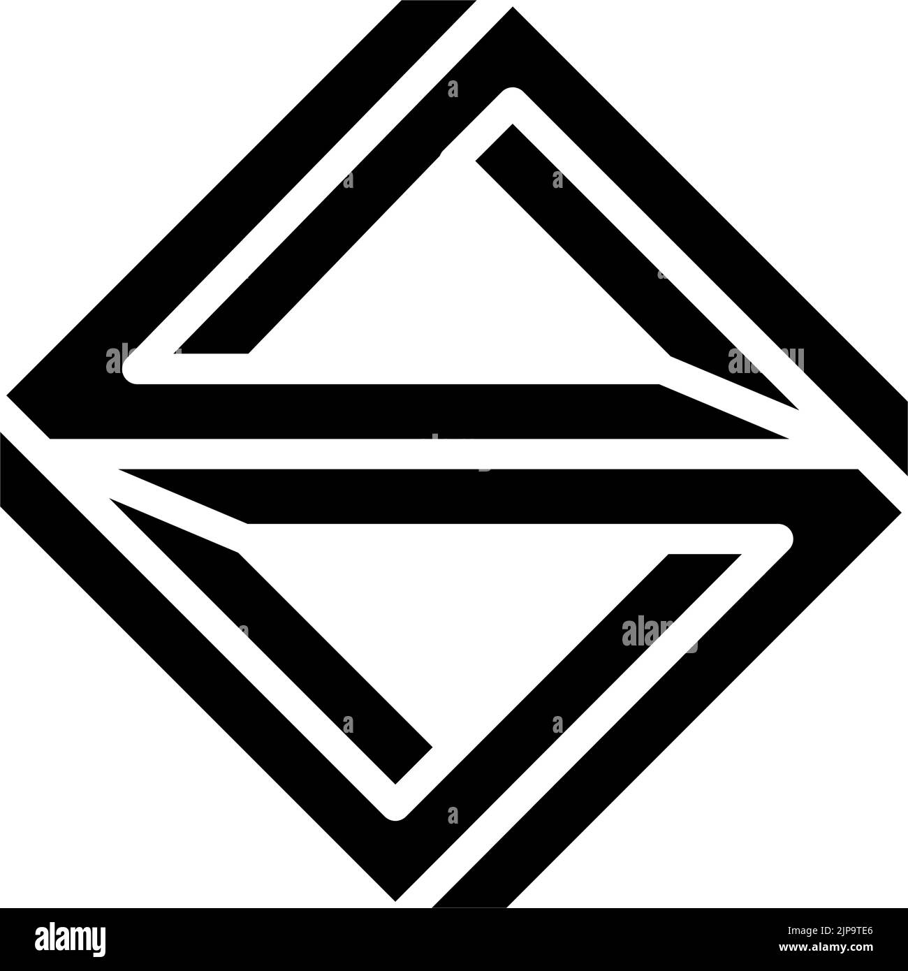 3d impossible geometric shape glyph icon vector illustration Stock ...