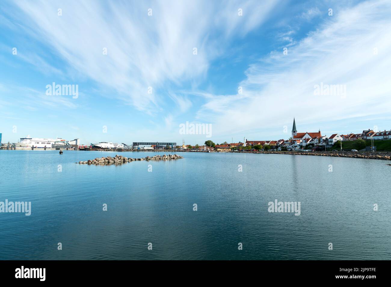 Roenne, capital town of Bornholm Denmark Stock Photo - Alamy