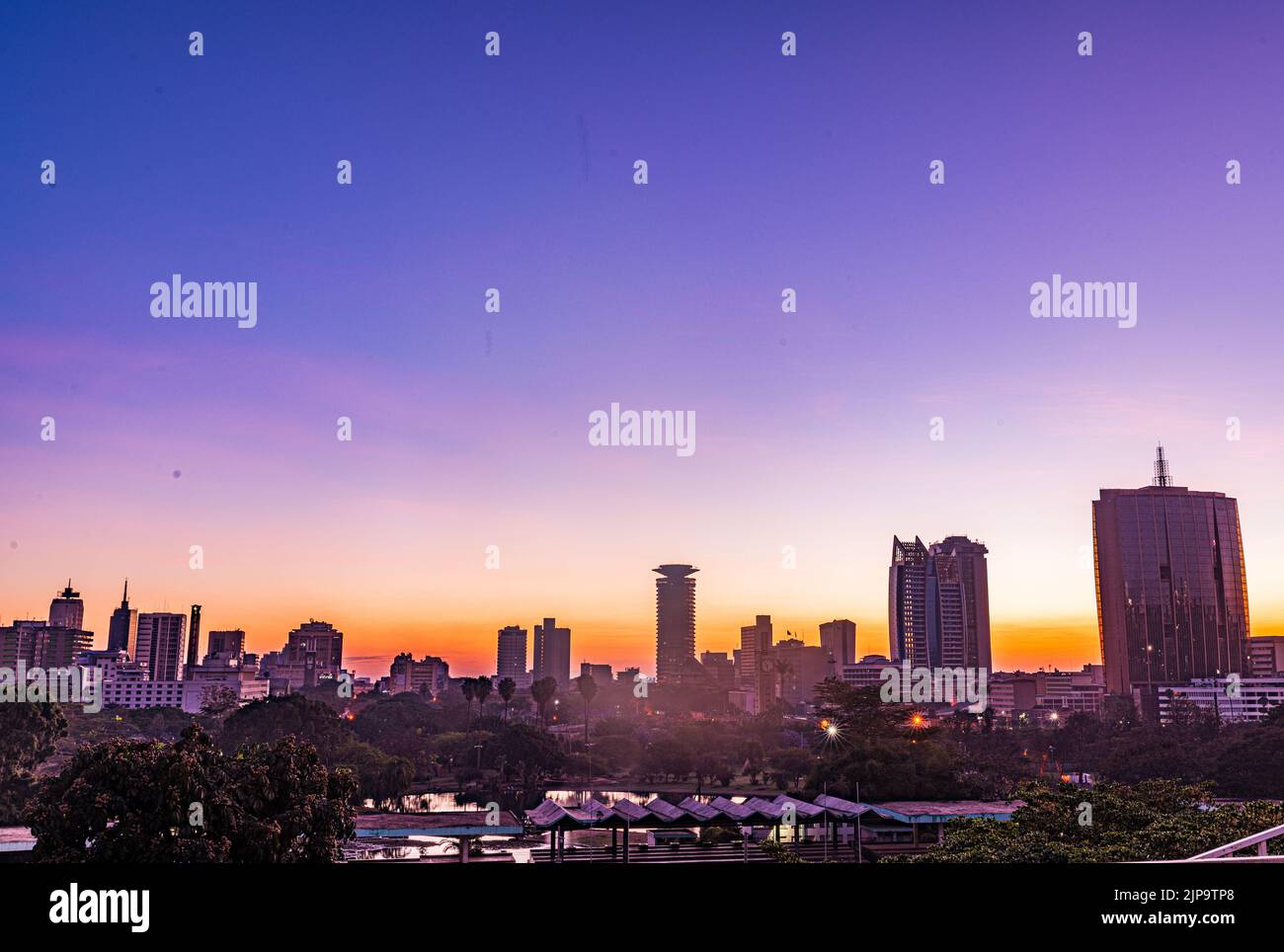 Nairobi Cityscape Capital City Of Kenya Modern Skyline Skyscrapers High ...