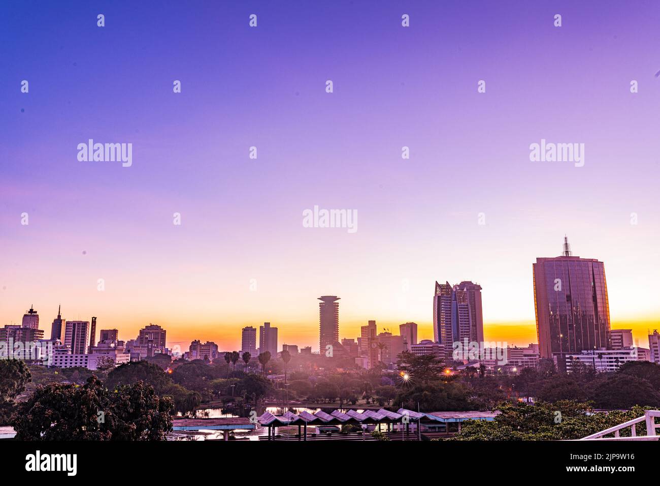 Nairobi Cityscape Capital City Of Kenya Modern Skyline Skyscrapers High ...