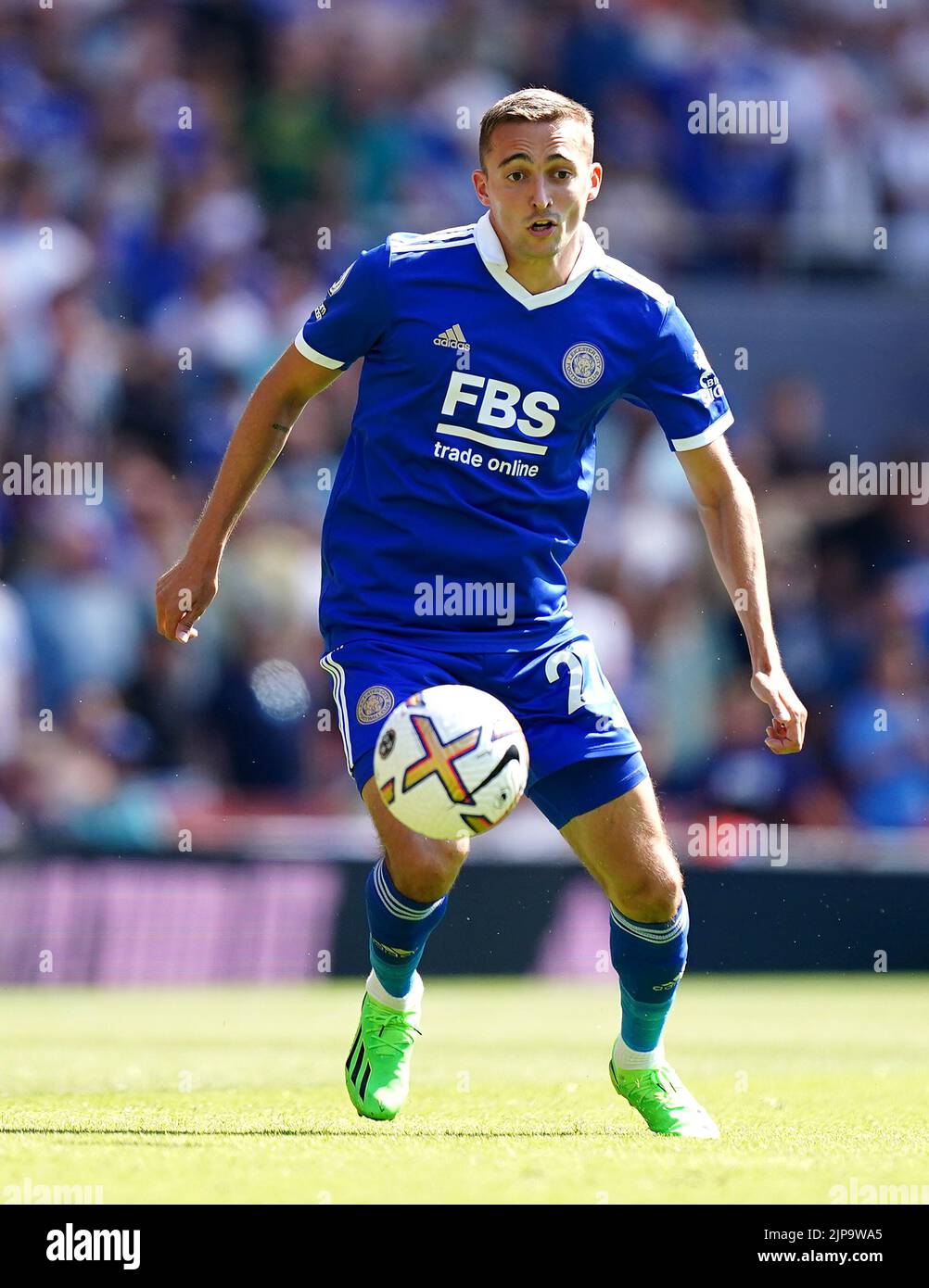Leicester City's Timothy Castagne in action during the Premier League ...
