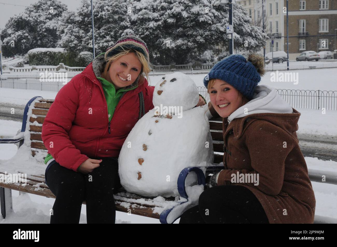 STUDENTS LUCIE RUTTY AND EMILIE ROSE (BOTH CORRECT) WITH THEIR SNOWMAN ...
