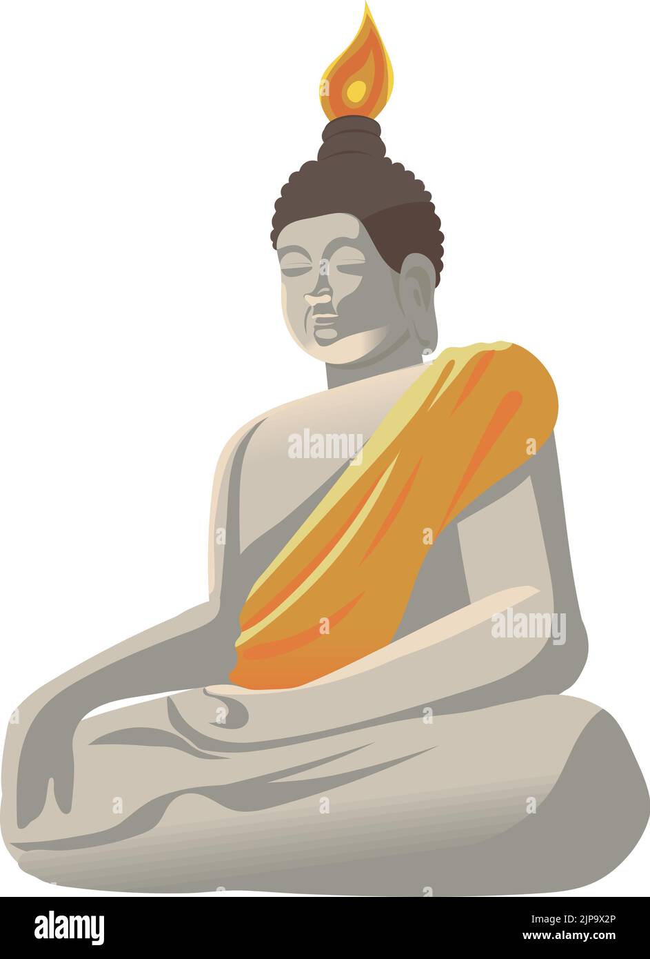 statue of buddha Stock Vector Image & Art - Alamy