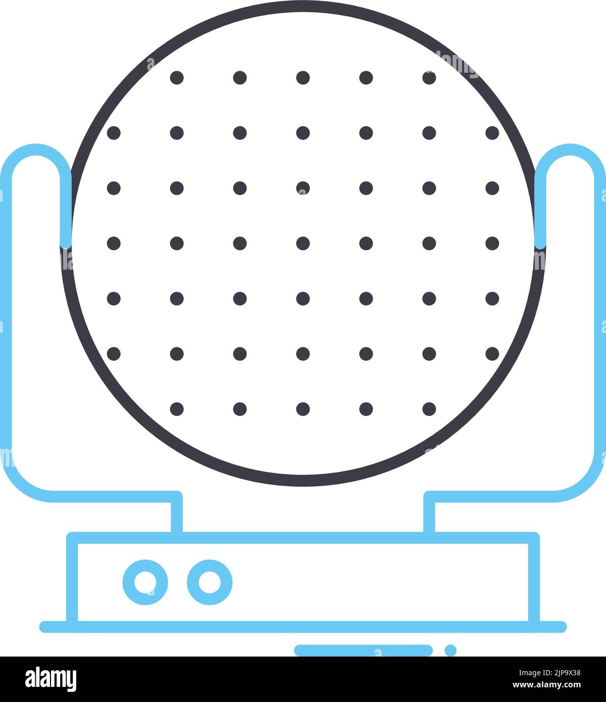 led video light line icon, outline symbol, vector illustration, concept sign Stock Vector Image ...