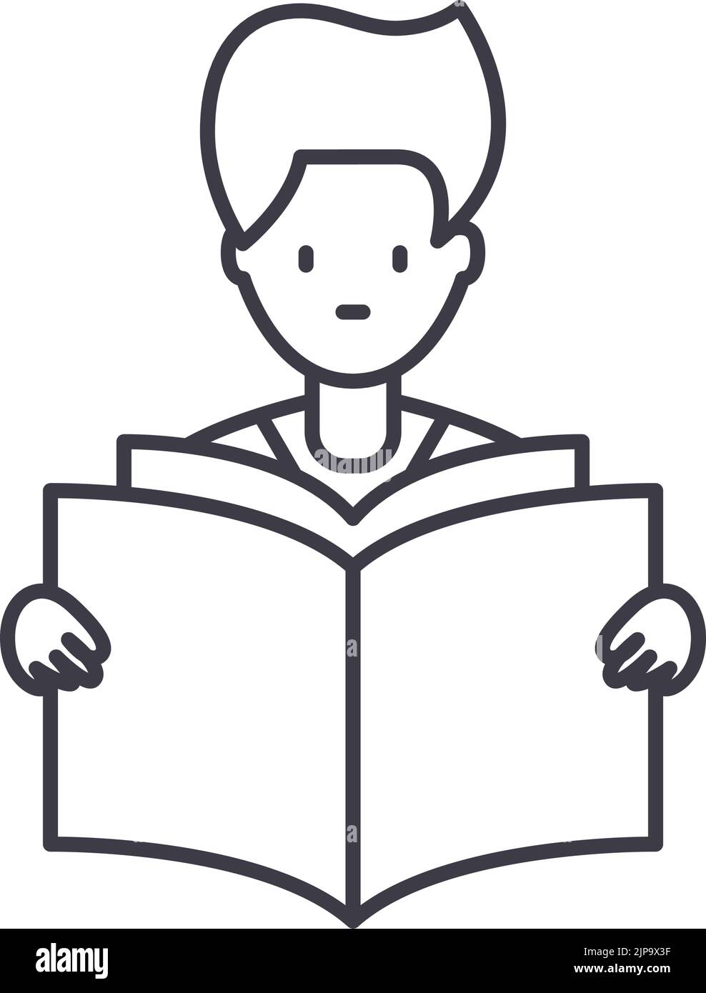 homework line icon, outline symbol, vector illustration, concept sign ...