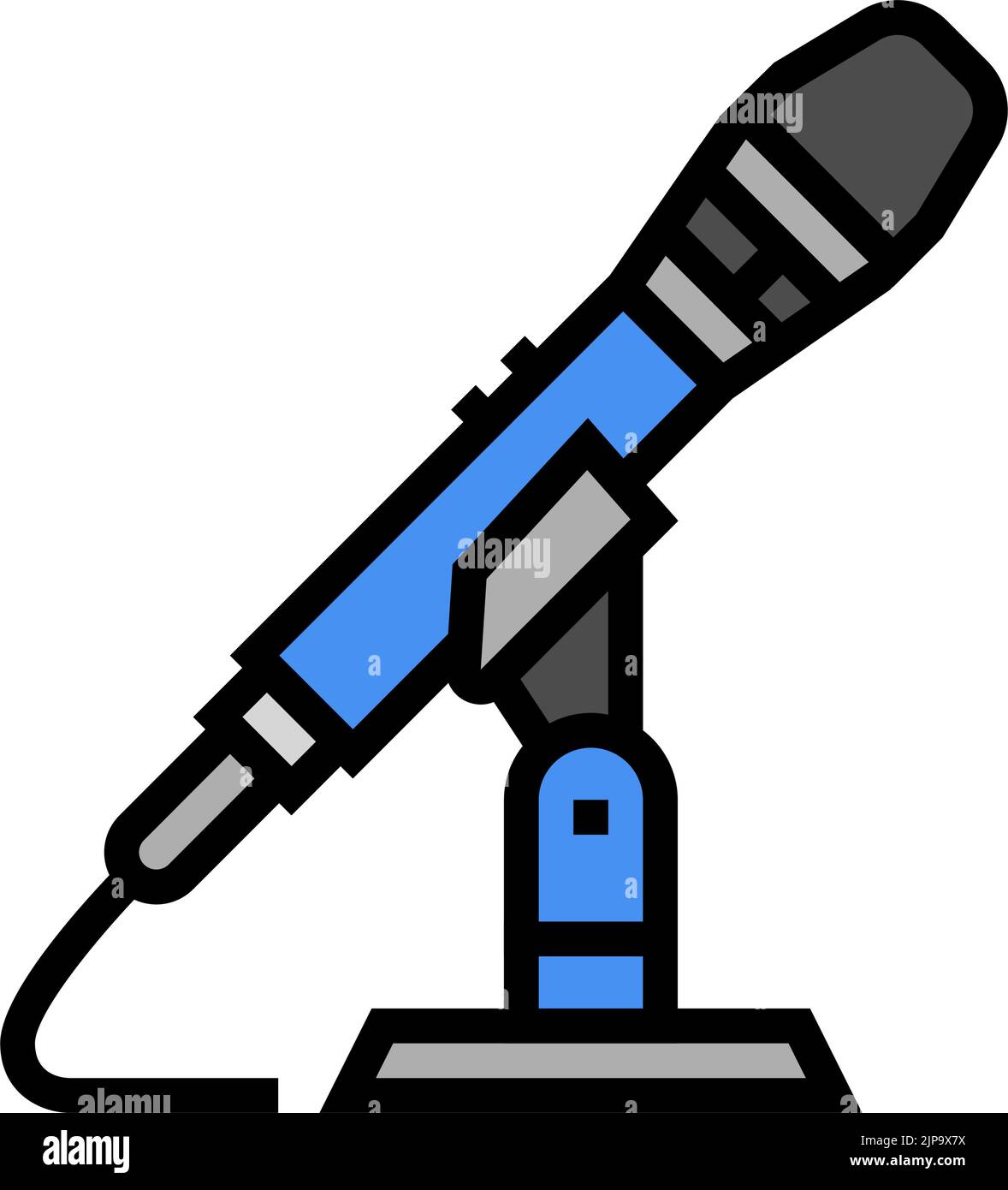 record mic microphone color icon vector illustration Stock Vector Image ...