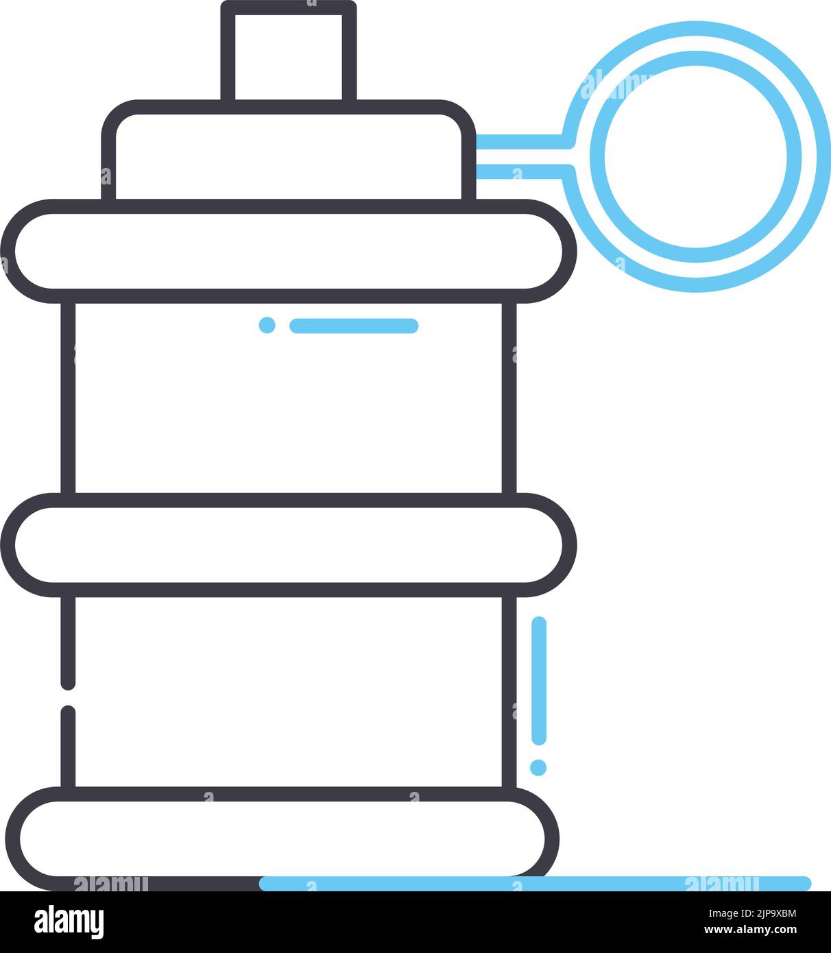 Grenage Line Icon Outline Symbol Vector Illustration Concept Sign