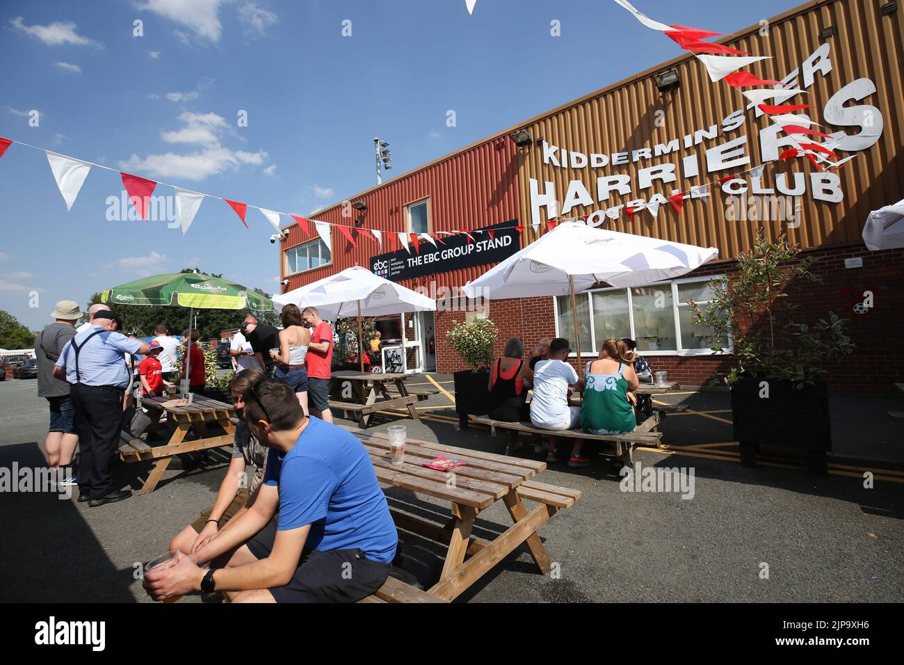 Kidderminster Harriers’ fans enjoying the facilities during the ...