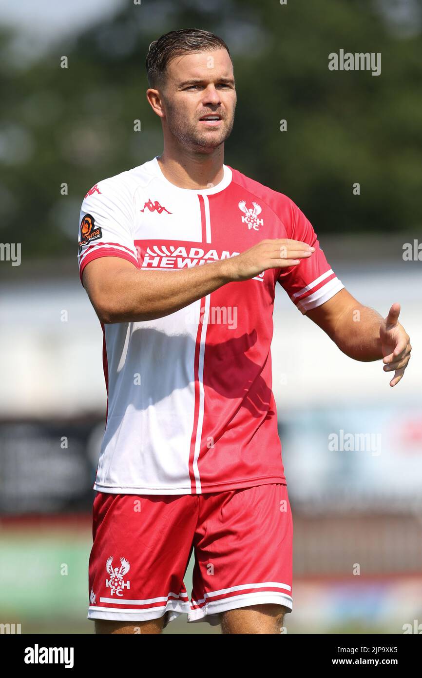 Kidderminster Harriers’ Nathan Lowe during the Vanarama National League ...