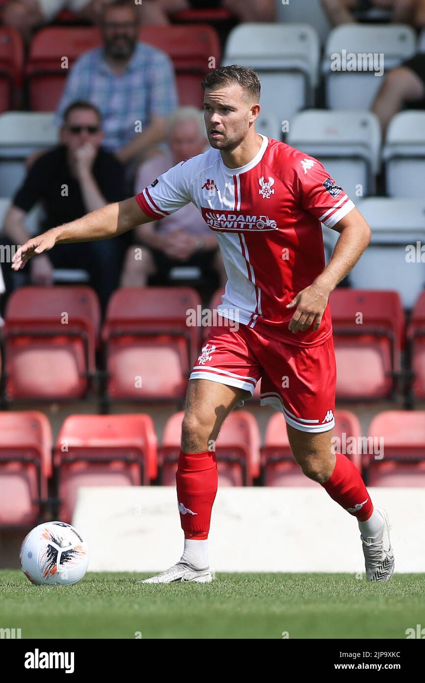 Kidderminster Harriers’ Nathan Lowe during the Vanarama National League ...
