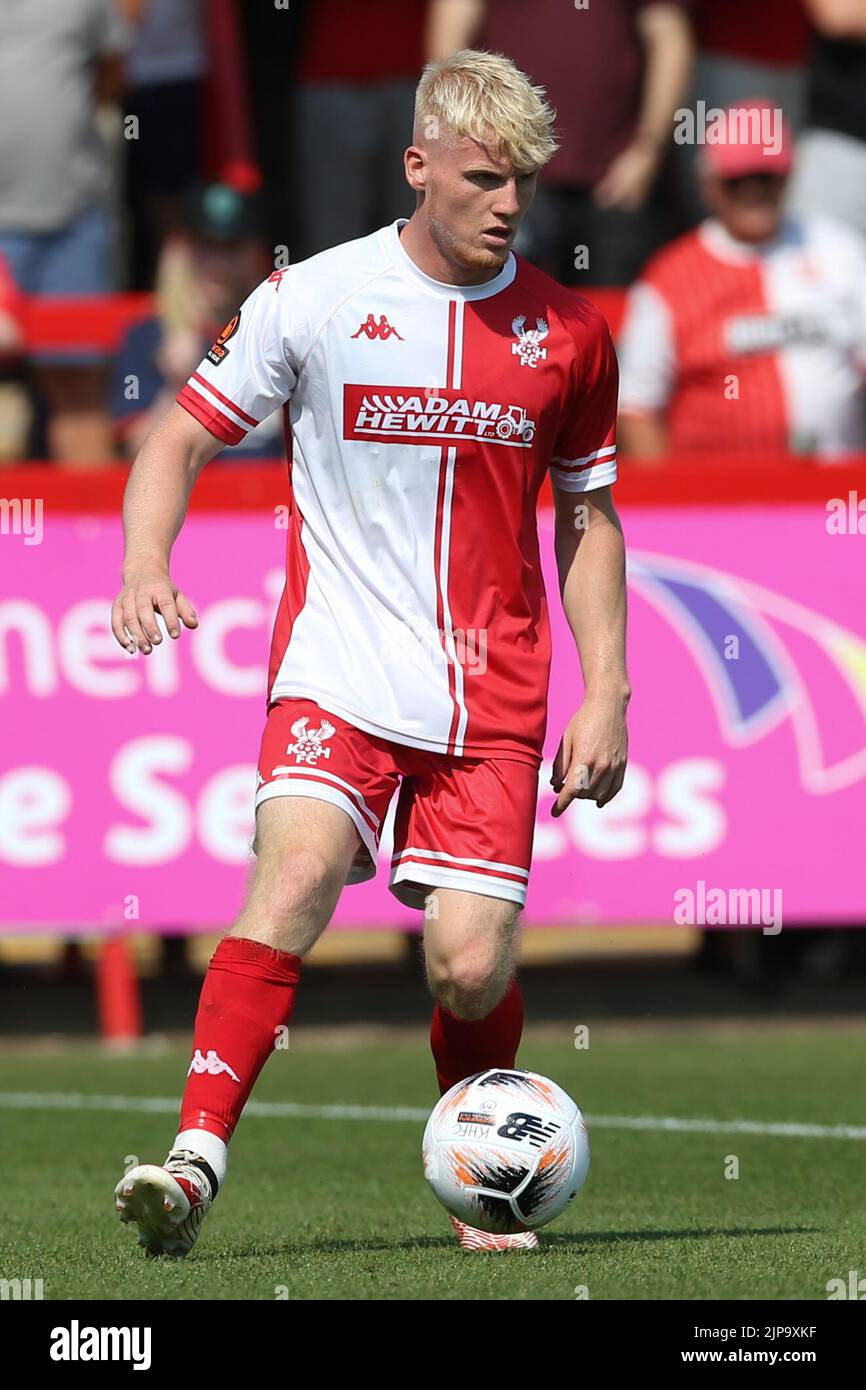 Kidderminster Harriers’ Joe Foulkes during the Vanarama National League ...