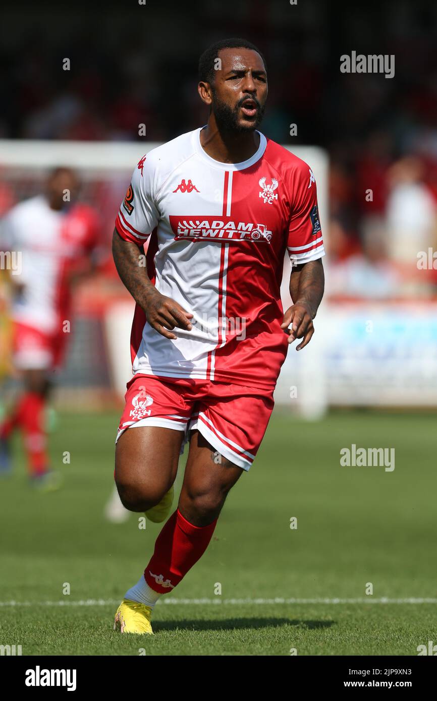 Kidderminster Harriers’ Ashley Hemmings during the Vanarama National ...