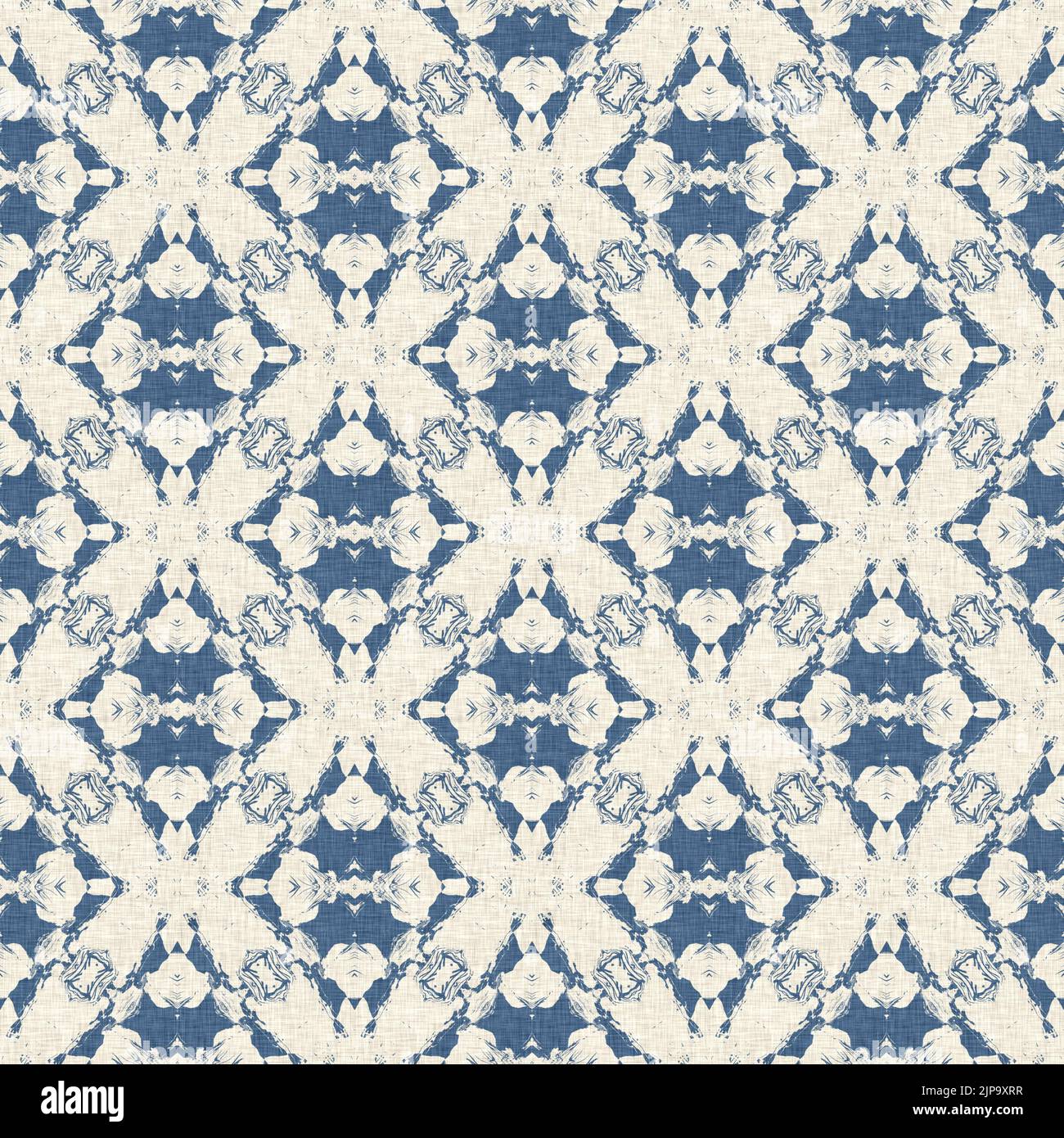 French blue quilt printed fabric pattern for shabby chic home decor ...