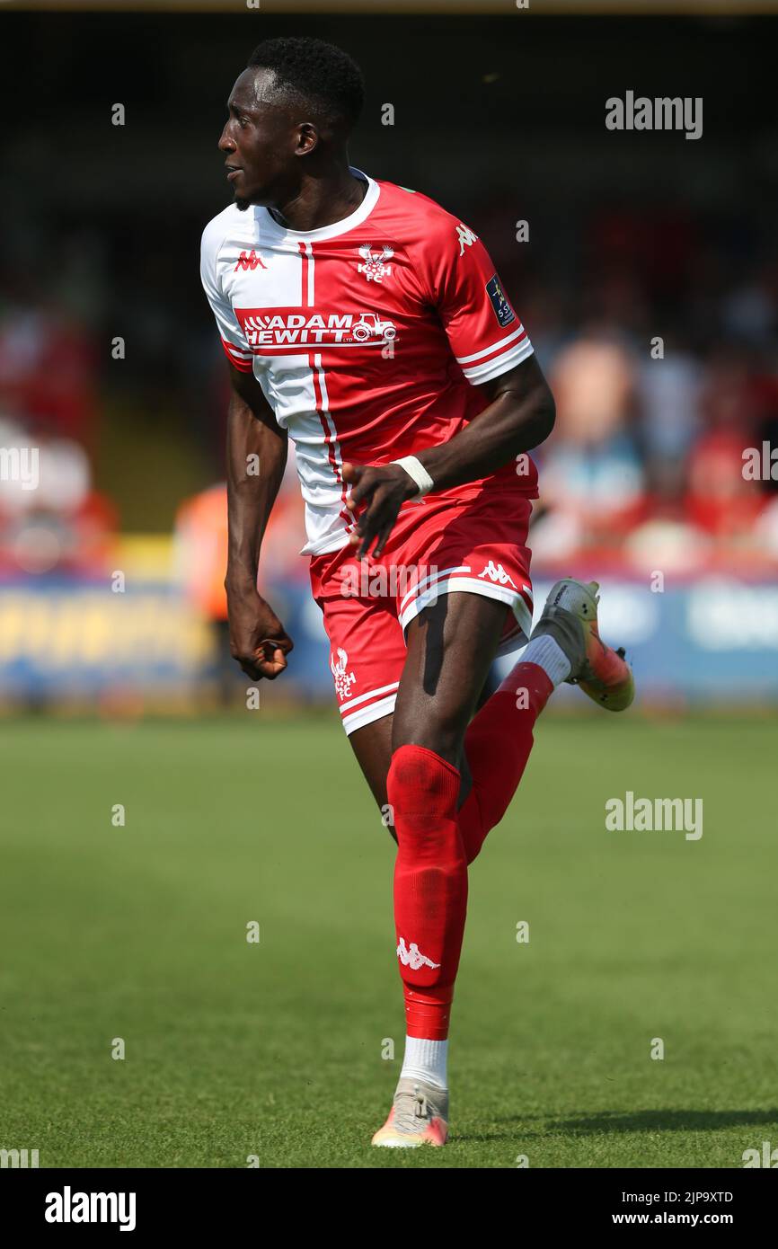 Kidderminster Harriers’ Yusifu Ceesay during the Vanarama National ...