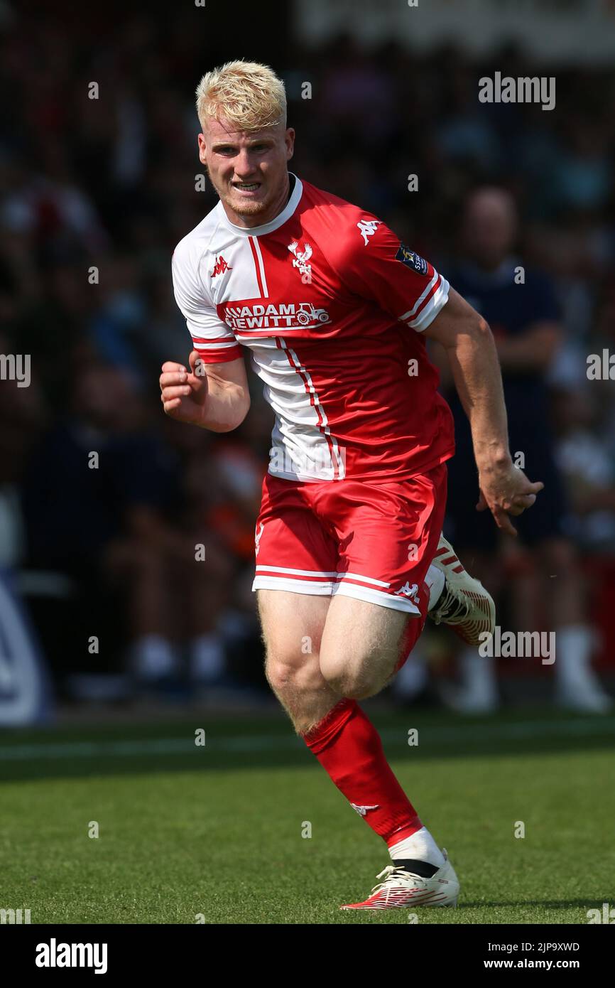 Kidderminster Harriers’ Joe Foulkes during the Vanarama National League ...