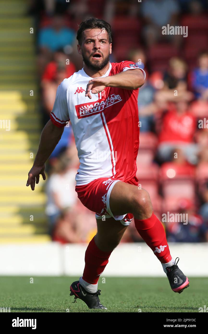 Kidderminster Harriers’ Ethan Freemantle during the Vanarama National ...