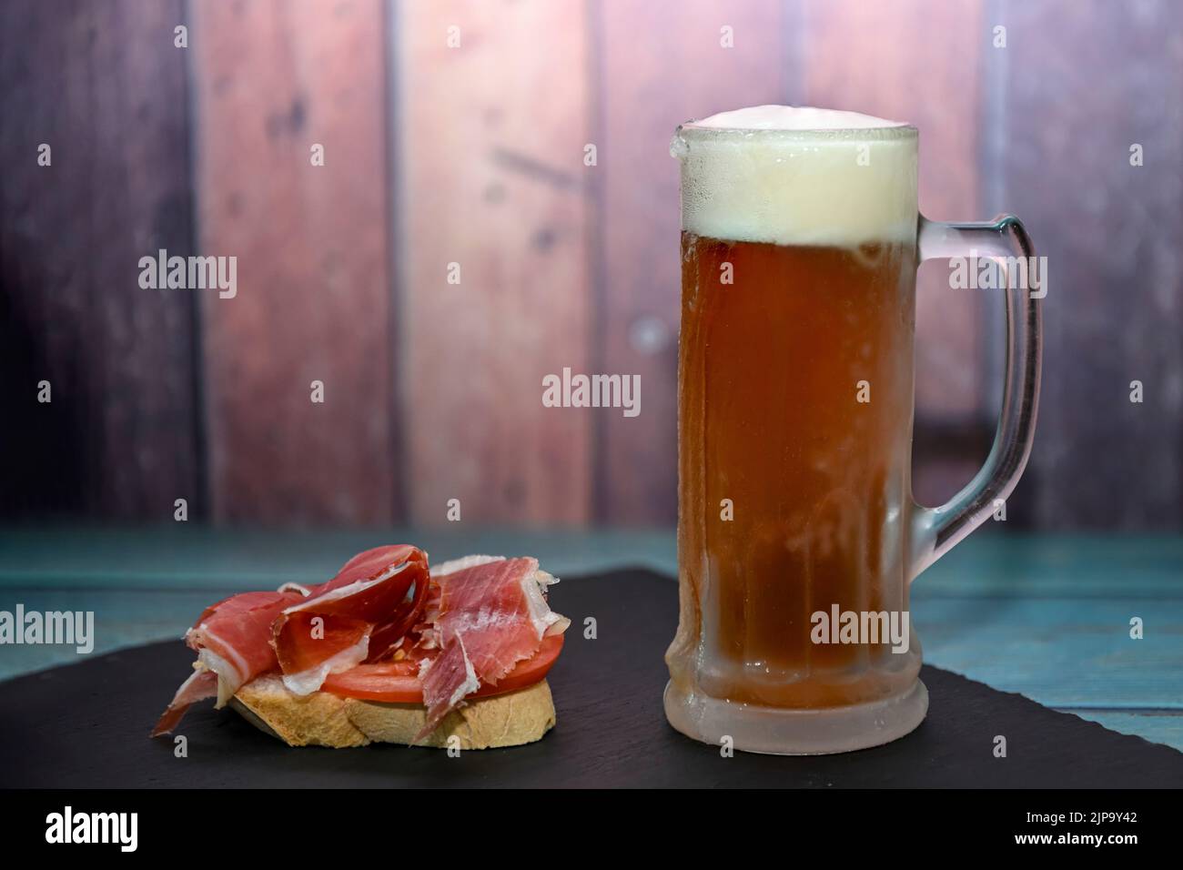 Ice cold beer mug with white background Stock Photo - Alamy
