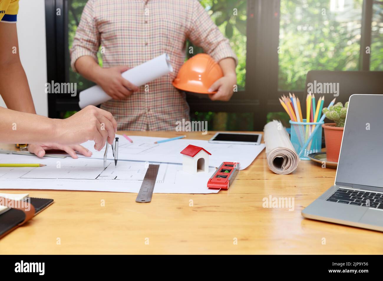 Engineer and Architect concept, Engineer Architects and Interior ...