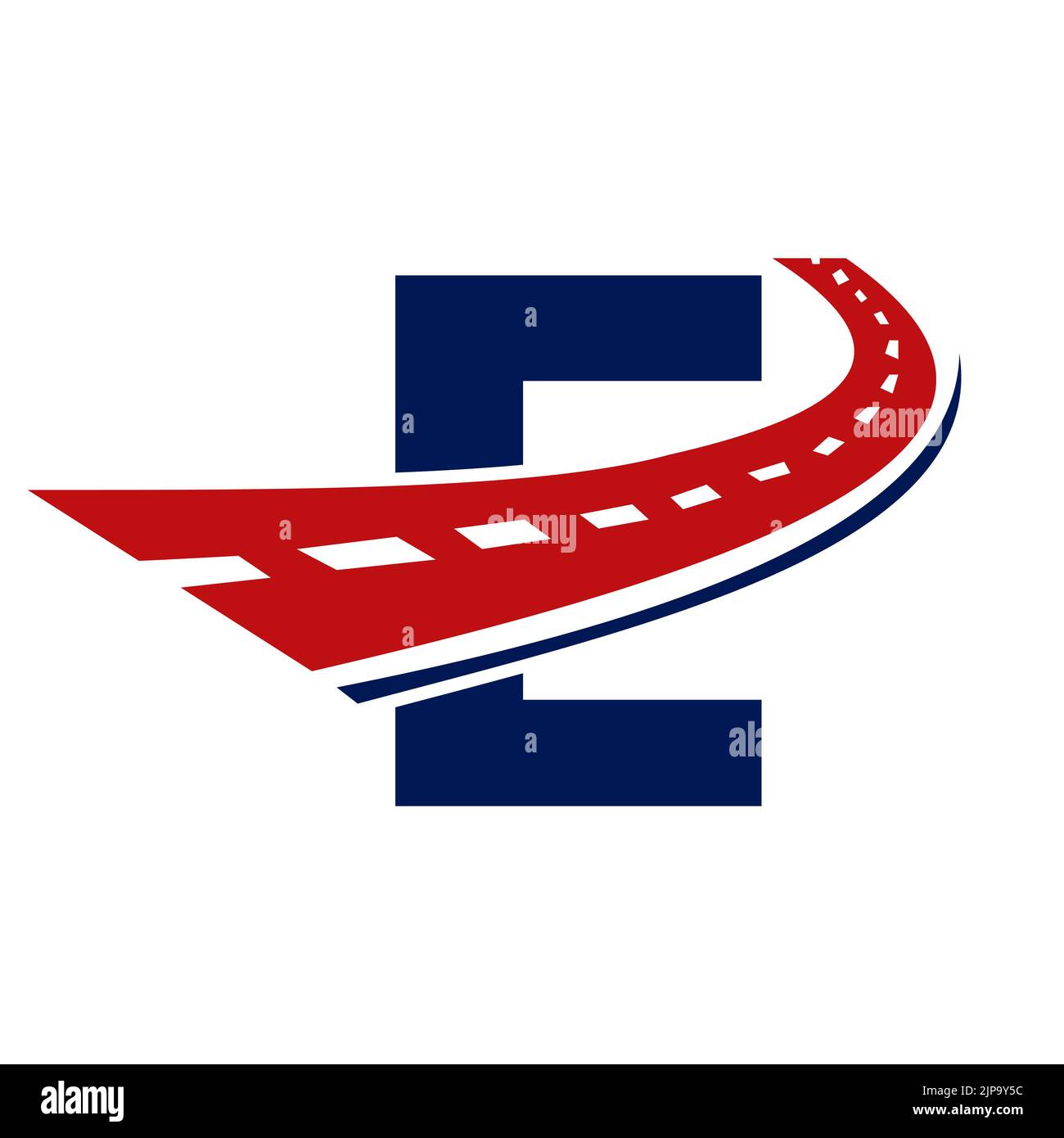 Letter E Transport Logo. E Letter Road Logo Design Transportation Sign ...
