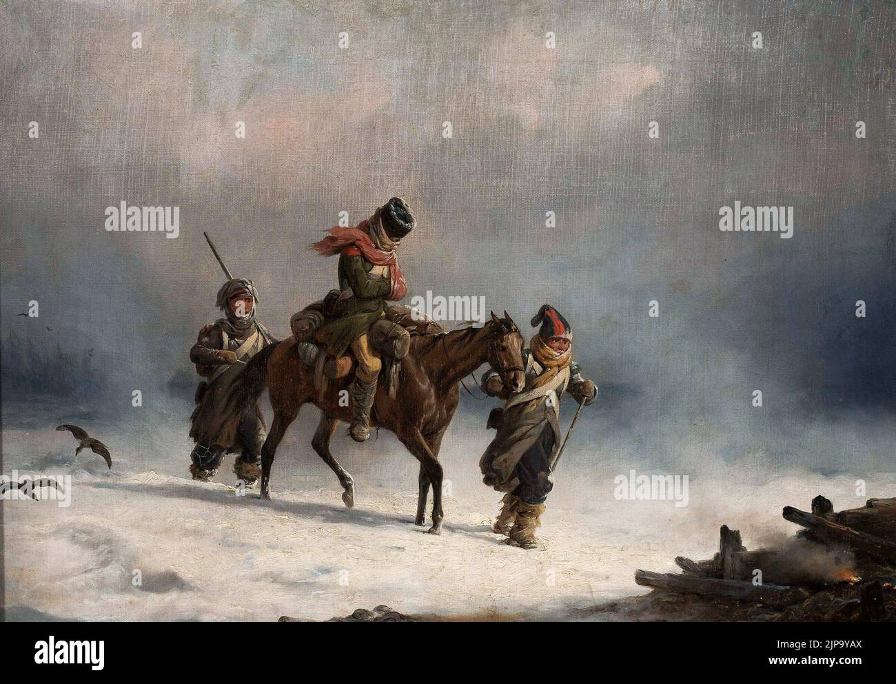 Retreat from Moscow in 1812 (1853) Napoleon's retreat from Russia ...