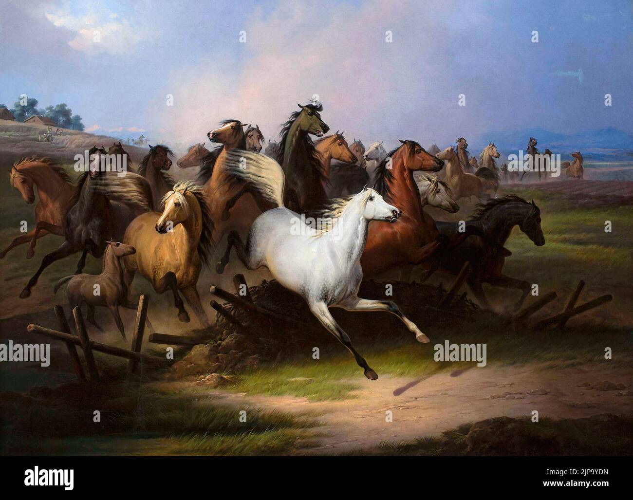 From the legend of the Stadnicki family (19th century) Painting by ...