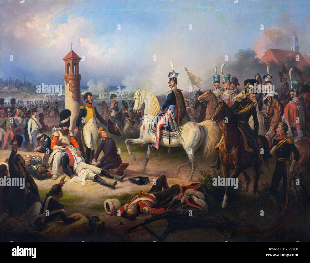 Death of Cyprian Godebski at Raszyn (1855). Prince Józef Antoni ...