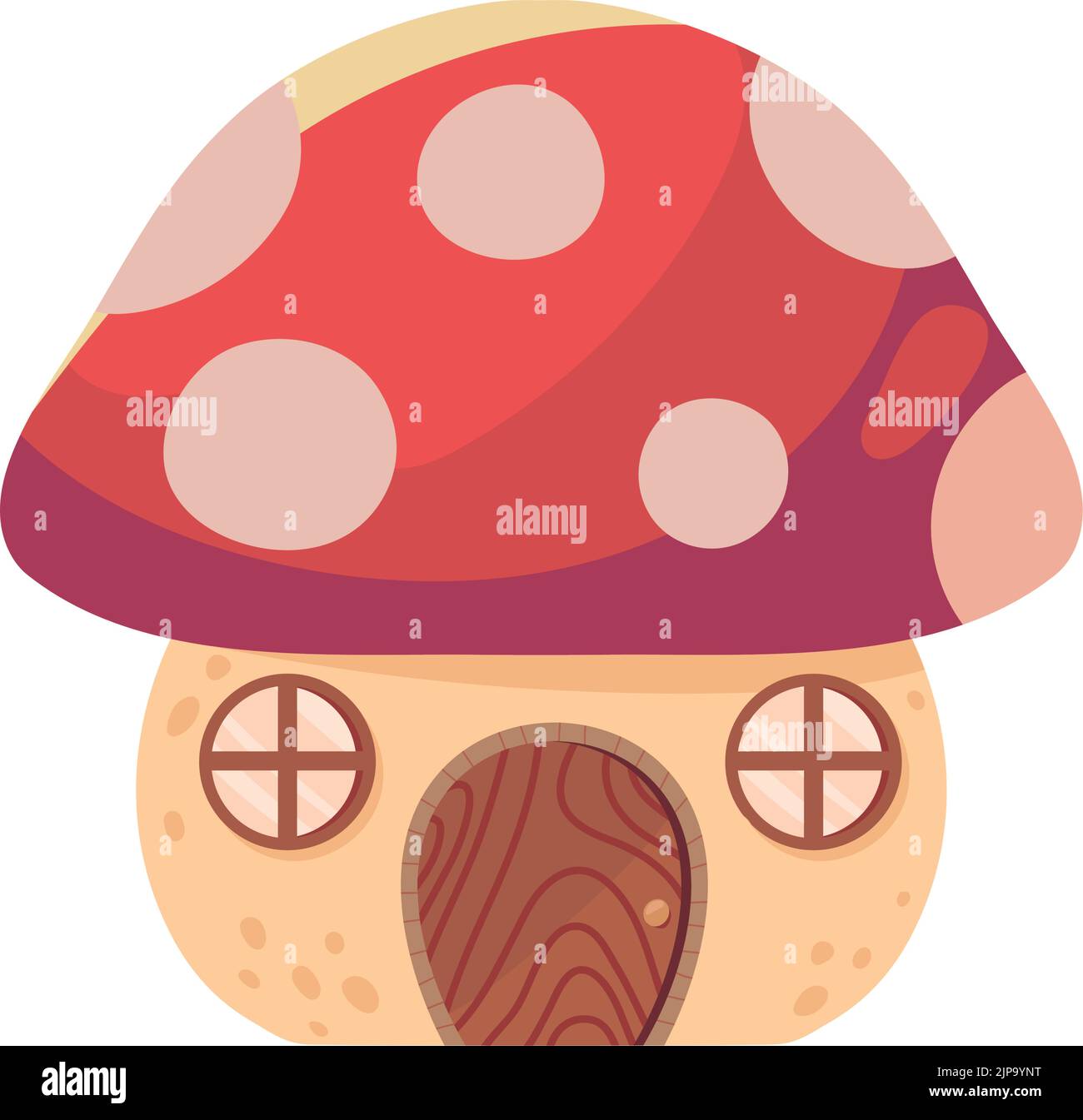 enchanted mushroom house Stock Vector Image & Art - Alamy