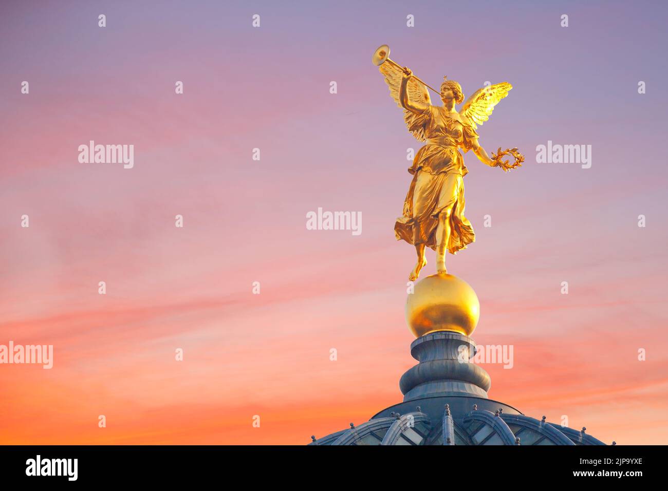 Gilded statue in dresden hi-res stock photography and images - Alamy