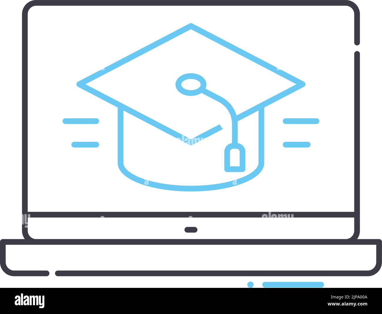 learning line icon, outline symbol, vector illustration, concept sign Stock Vector Image & Art ...