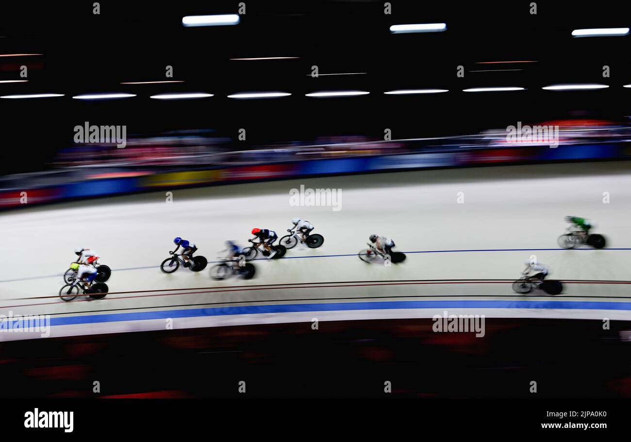 Illustration picture shows the Women's Madison final (team), at the ...