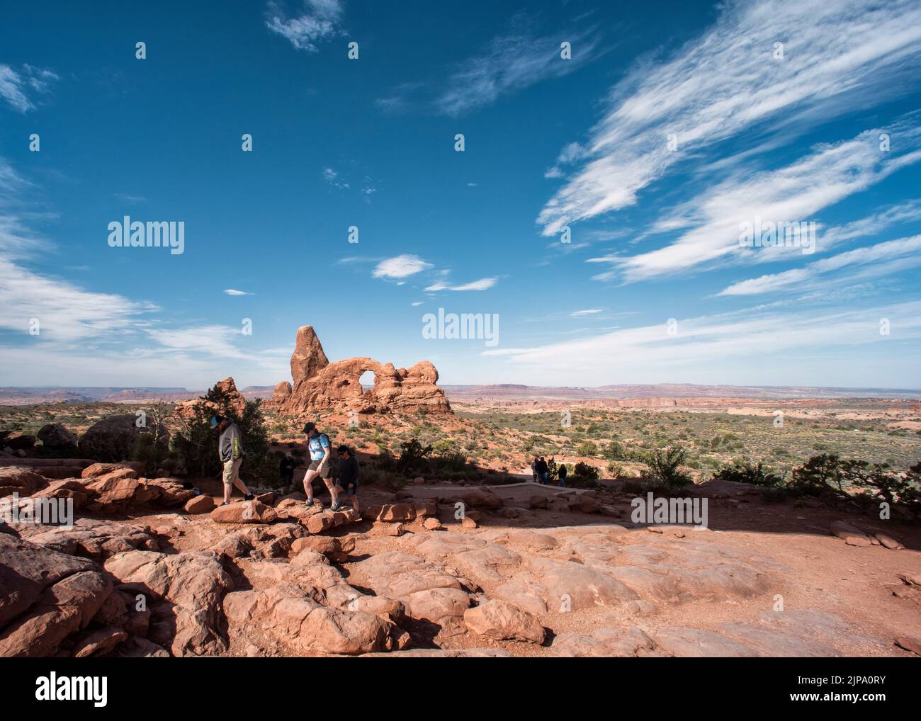 Turret Arch at Arches National Park in Moab, Utah, USA Stock Photo - Alamy