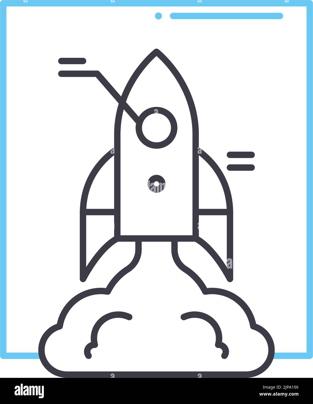 Startup marketing icon outline Cut Out Stock Images & Pictures - Alamy