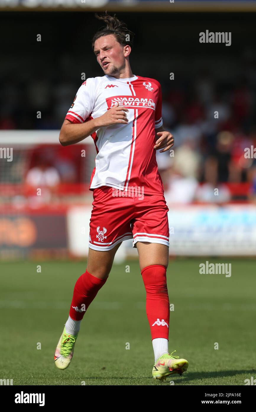Kidderminster Harriers’ Tom Owen-Evans during the Vanarama National ...