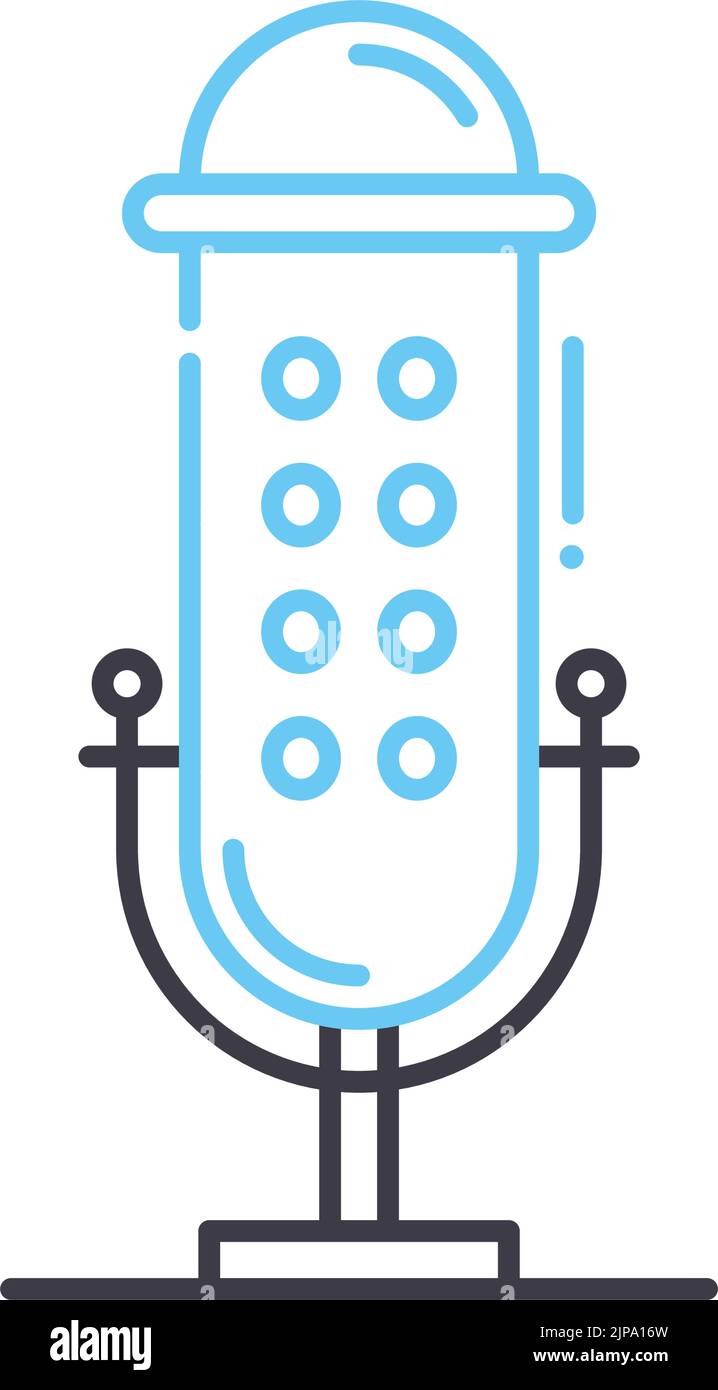 micro line icon, outline symbol, vector illustration, concept sign ...