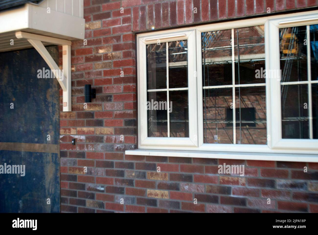 Window of newly constructed houses building site Stock Photo - Alamy