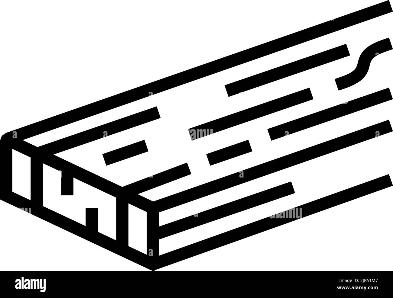 lumber wood timber line icon vector illustration Stock Vector Image ...