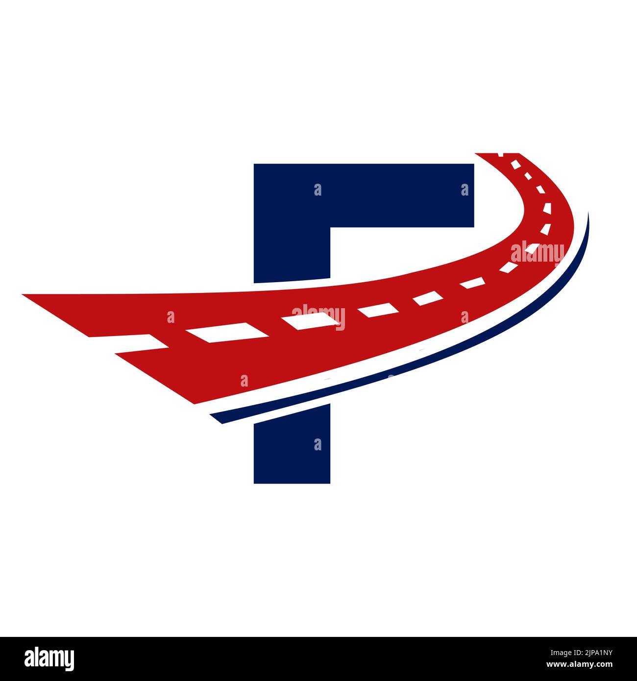 Letter F Transport Logo. F Letter Road Logo Design Transportation Sign ...