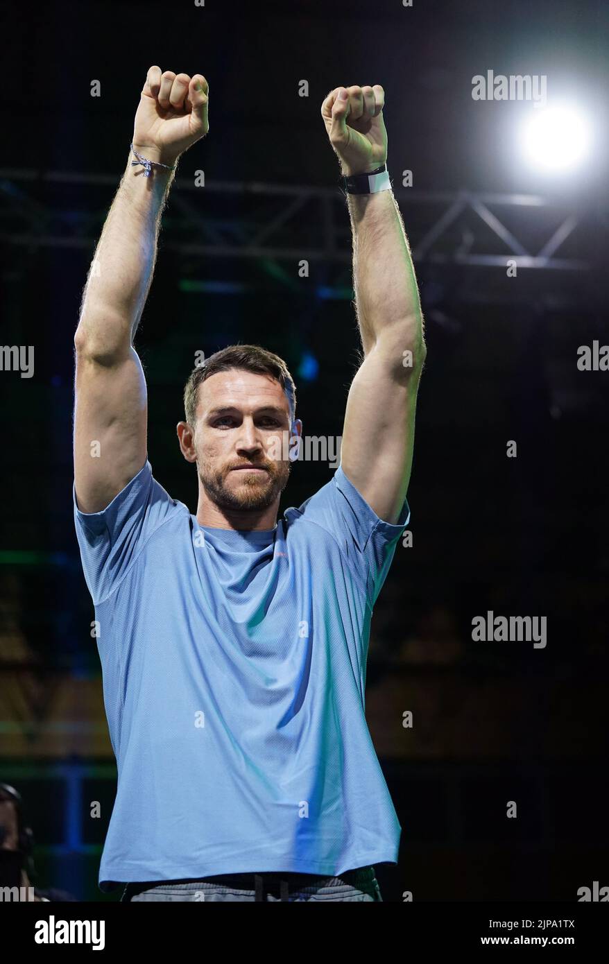 Callum Smith during a workout at the Club Saudi Arabian Airlines in ...