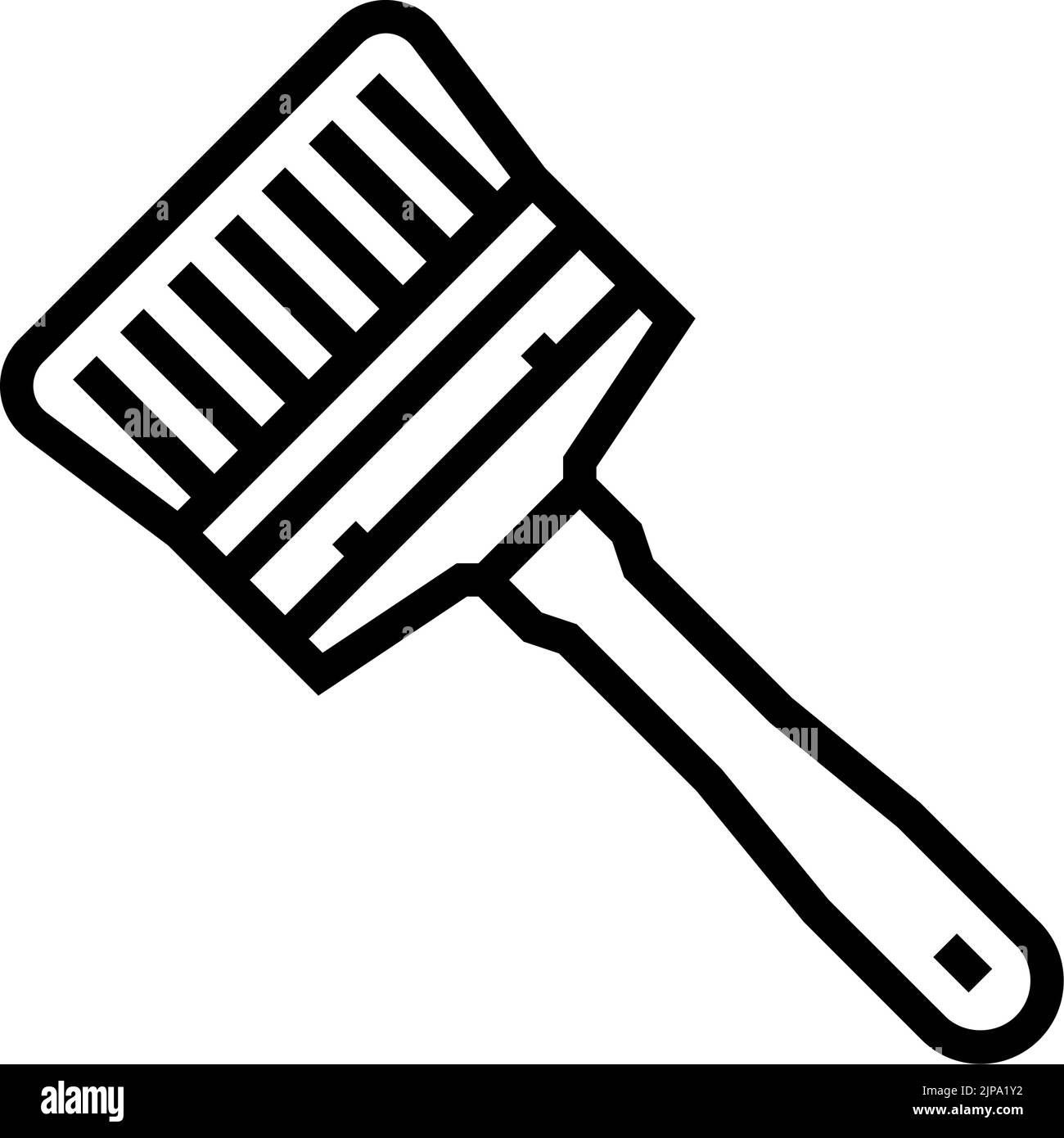brush tool repair line icon vector illustration Stock Vector Image ...