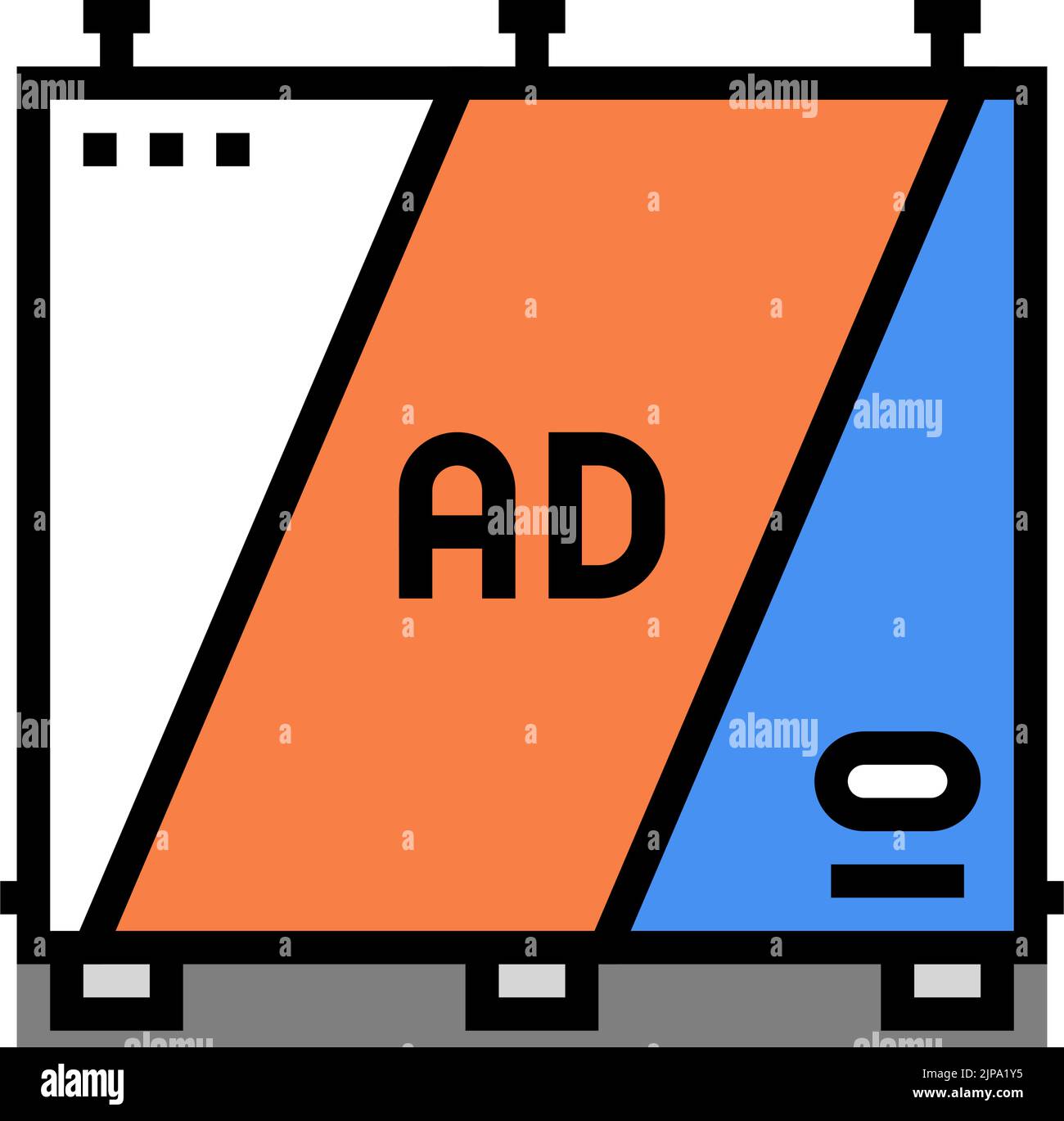 wall exhibition color icon vector illustration Stock Vector Image & Art ...