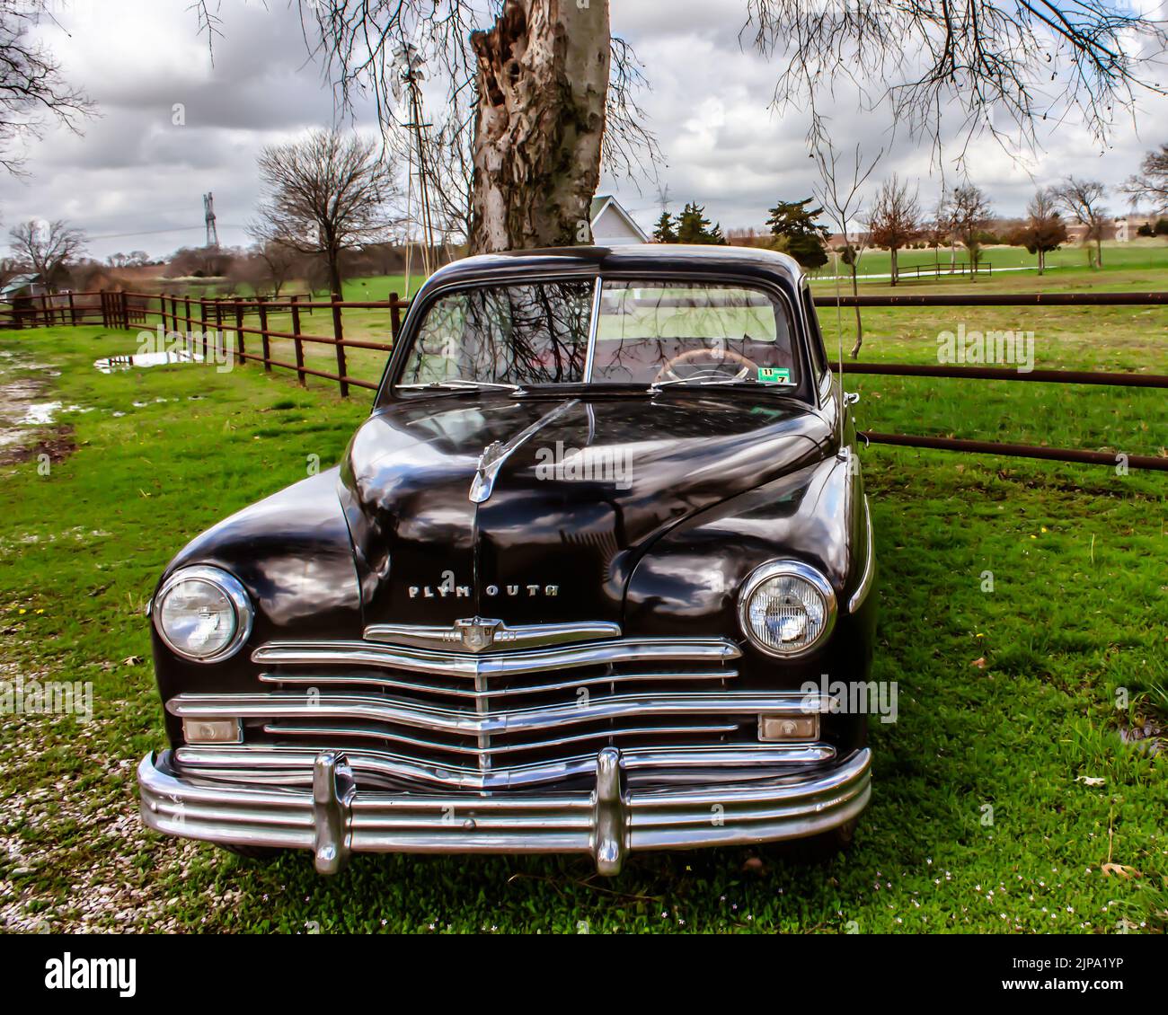 Plymouth Classic car Stock Photo - Alamy