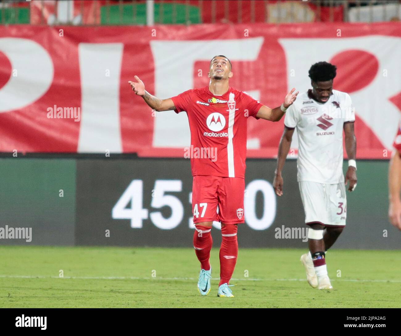 Dany Mota of Ac Monza celebrating after a goal during the Italian Serie ...