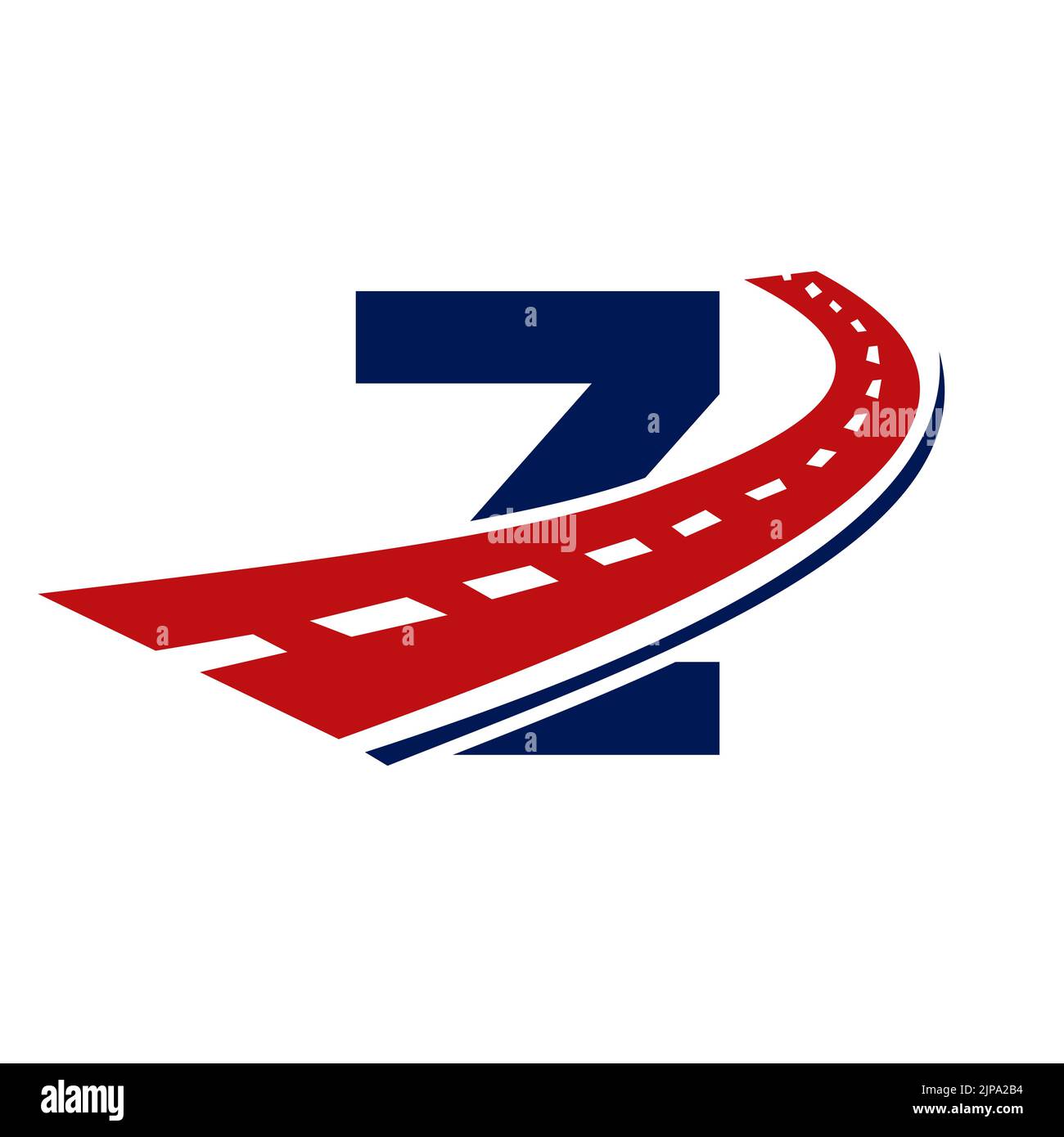 Letter Z Transport Logo. Z Letter Road Logo Design Transportation Sign ...