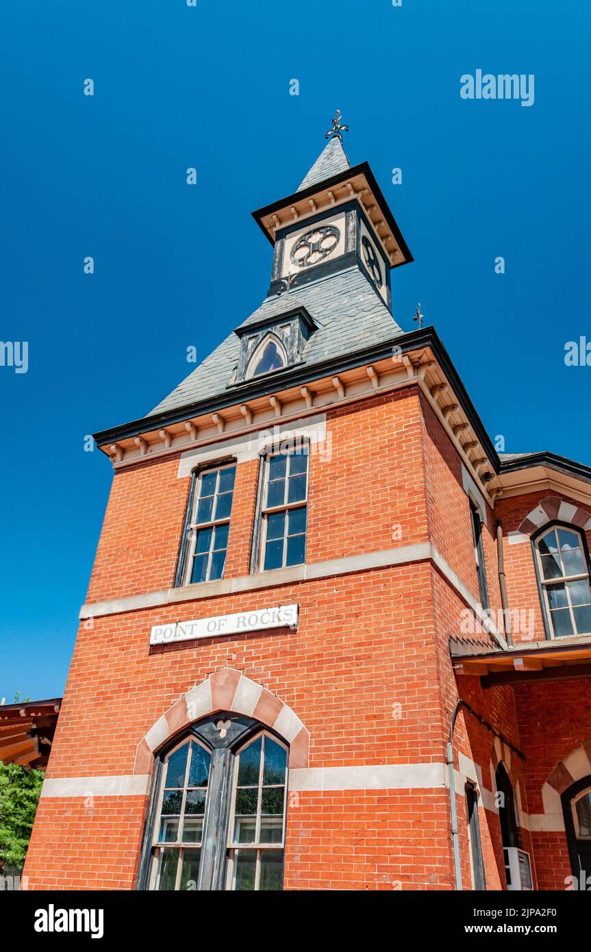 Historic Railroad Station, Point of Rocks, Maryland, USA, Point of ...