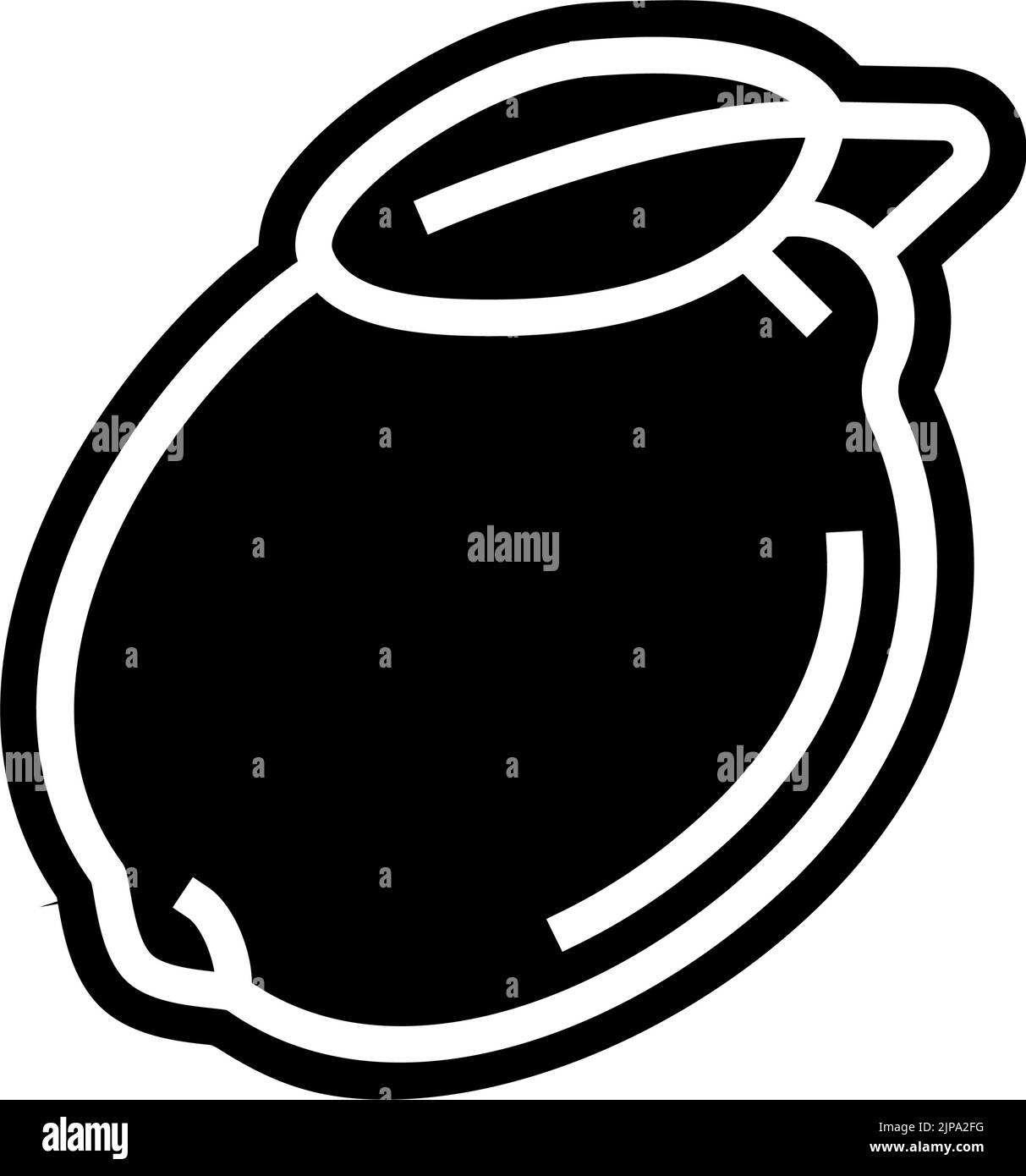 lemon slot game glyph icon vector illustration Stock Vector Image & Art ...