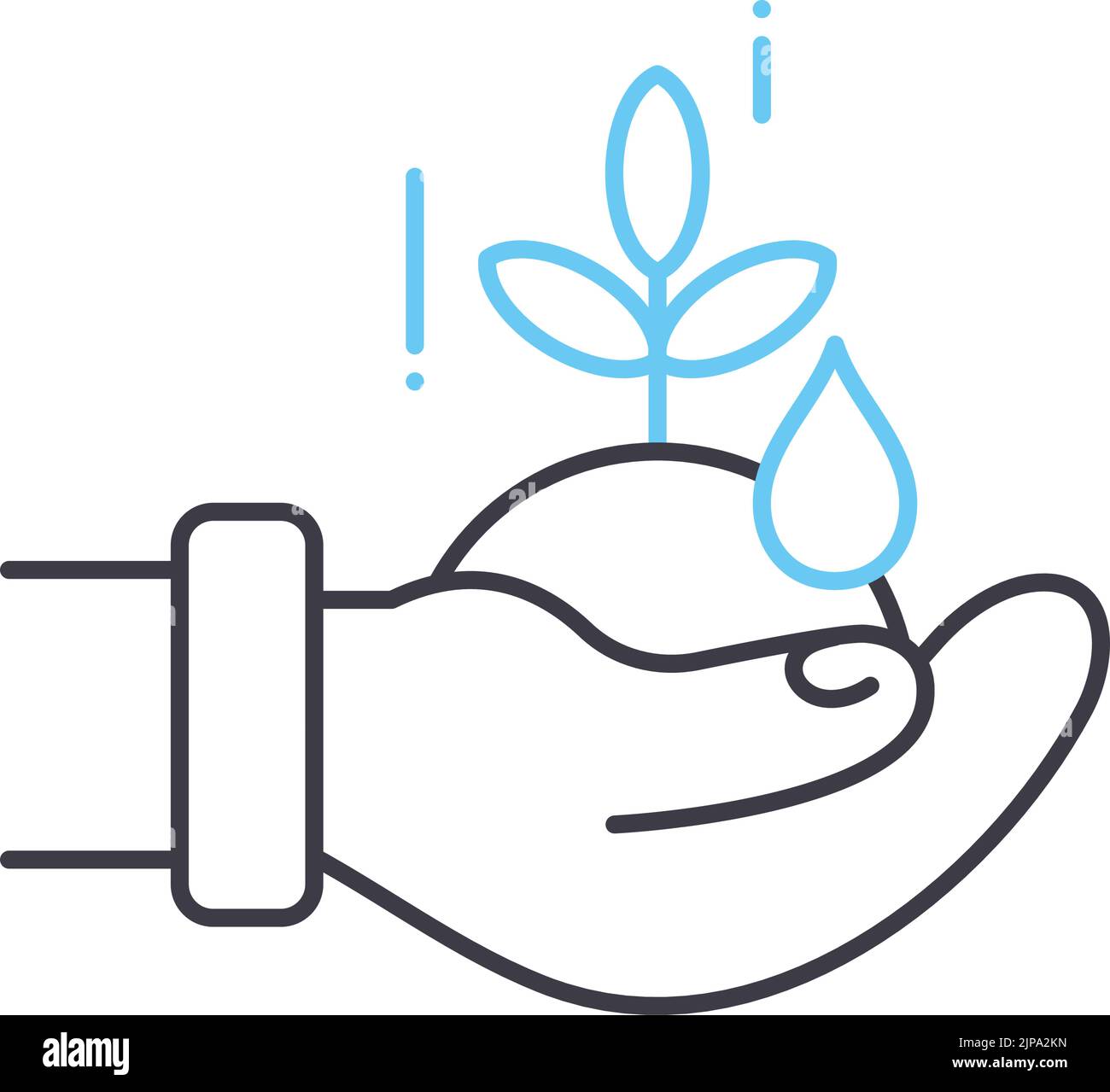 growth line icon, outline symbol, vector illustration, concept sign ...