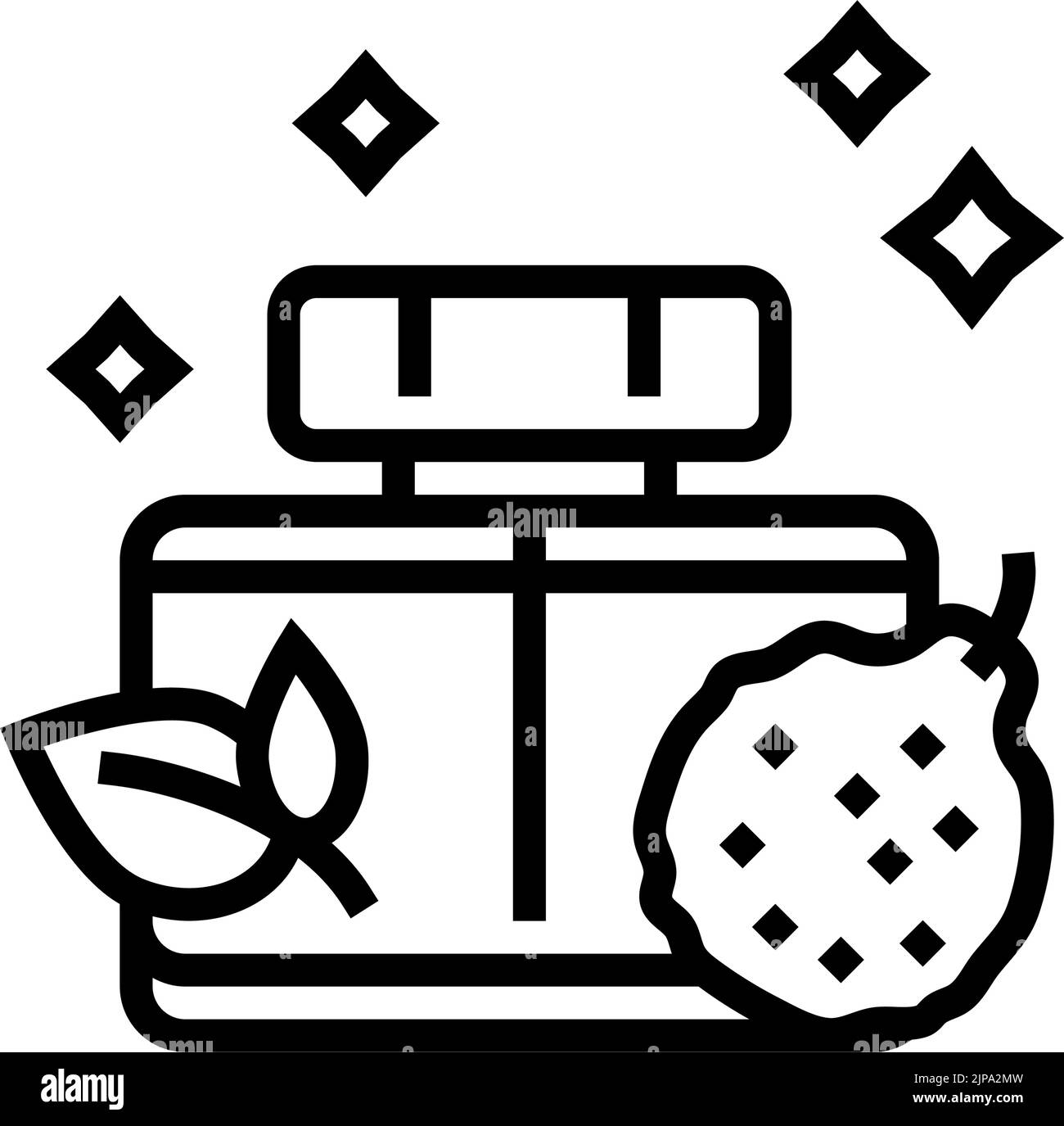 fresh notes perfume line icon vector illustration Stock Vector Image ...