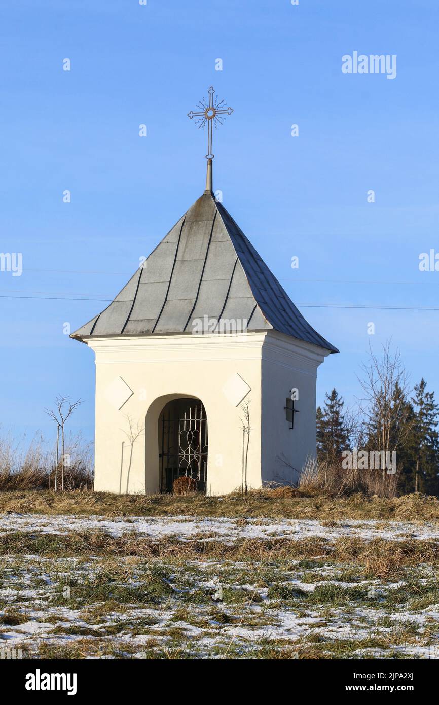 Roadside shrine in Odrowaz, Poland Stock Photo - Alamy