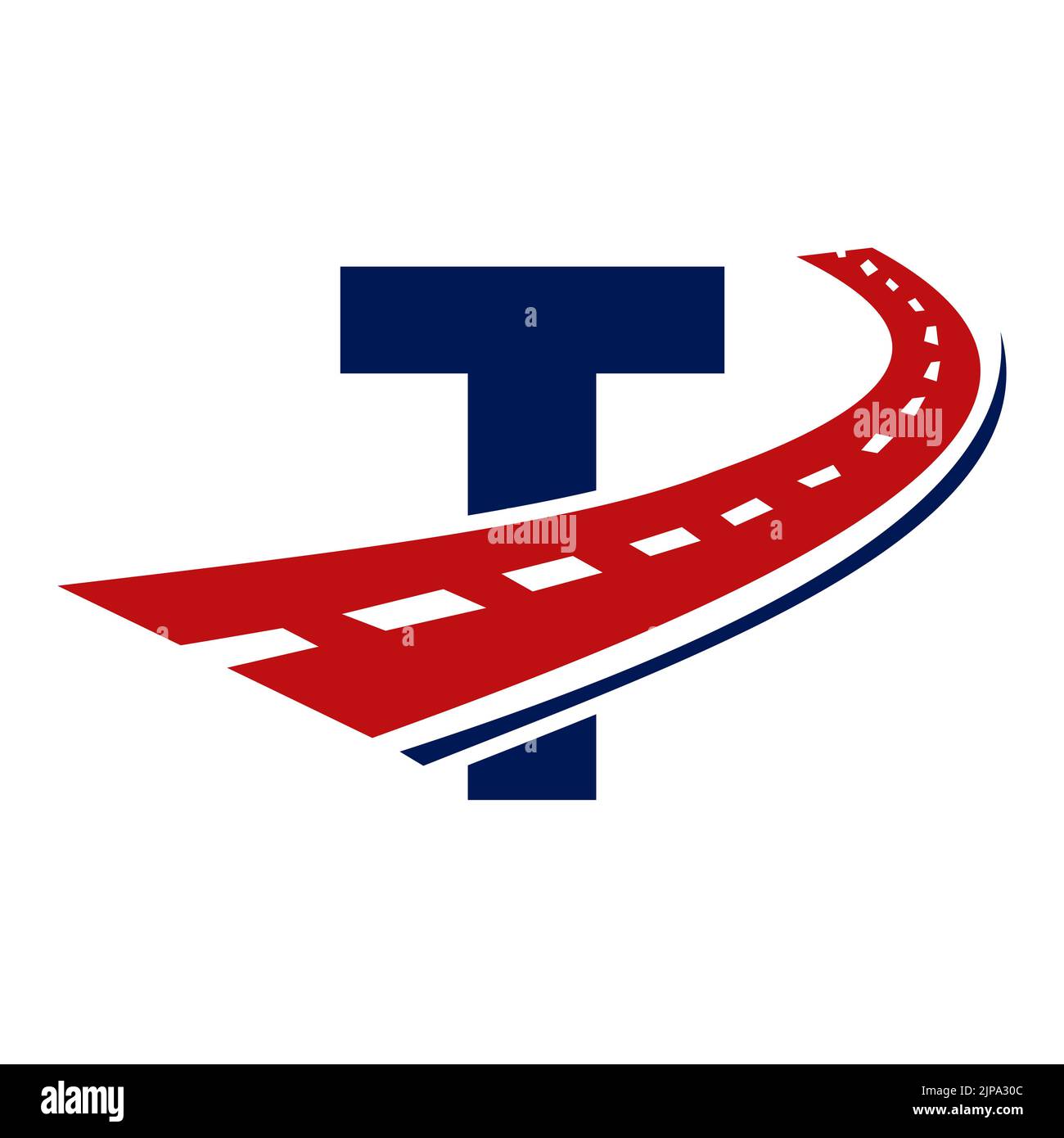 Letter T Transport Logo. T Letter Road Logo Design Transportation Sign ...